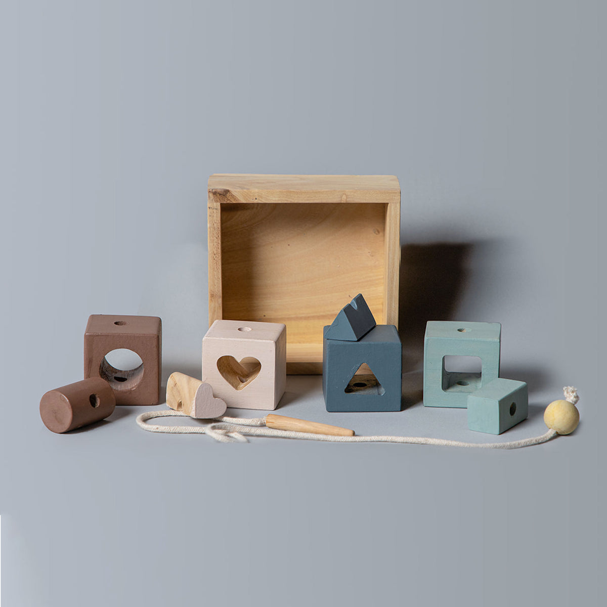 Wooden Lacing Shapes, Toddler & Child |Eco Toys