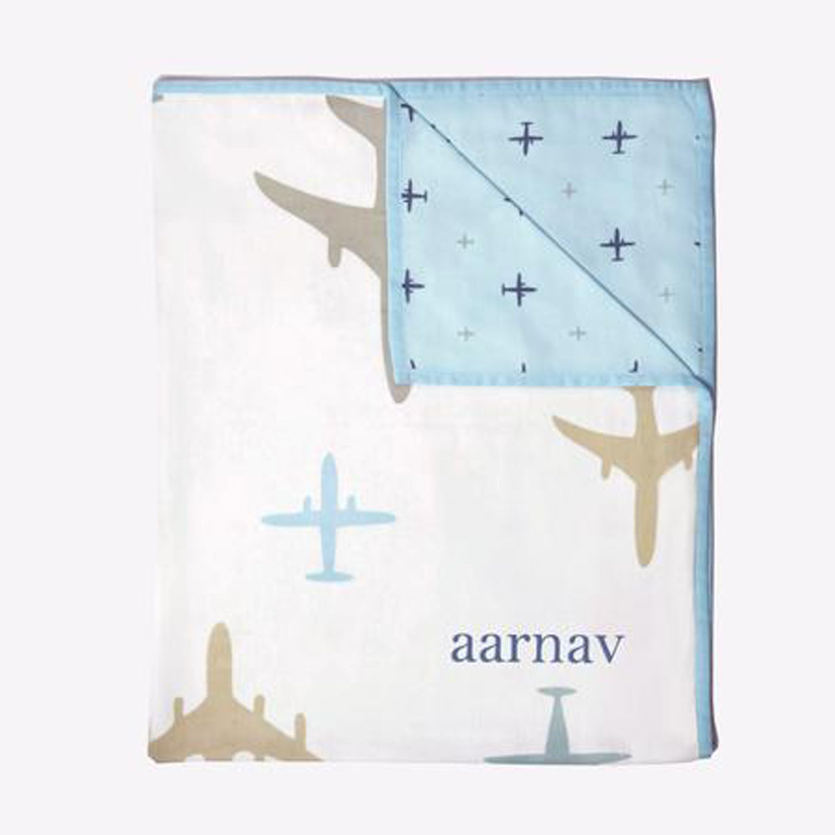 Newborn Organic Cot Bedding Set - Airplane | Masilo Organic Baby